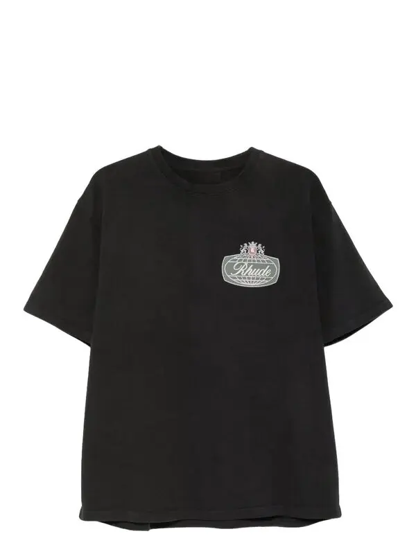 Rhude Logo-print T-shirt - Black