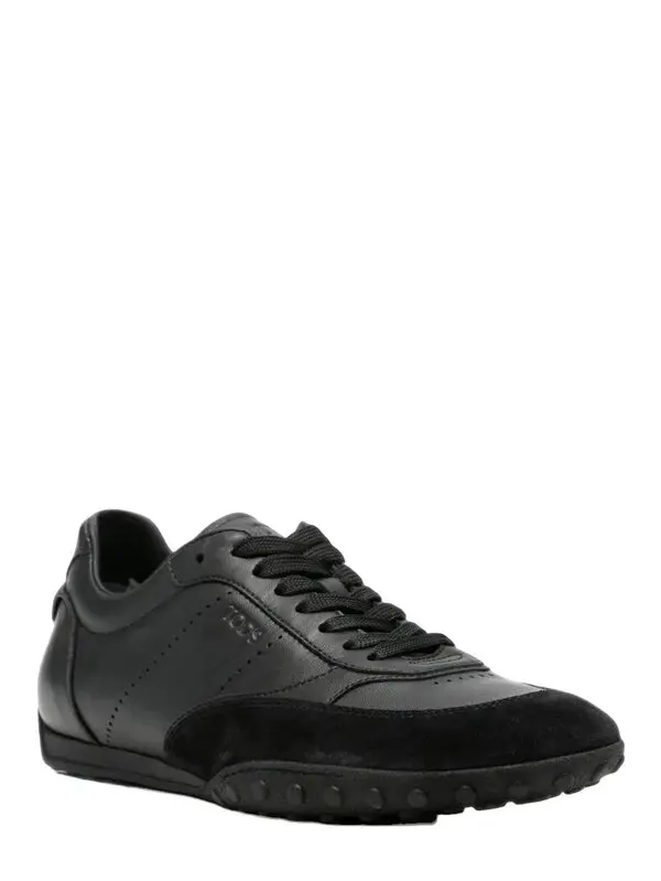 TOD'S Suede-panelled Gommino Sneakers - Black