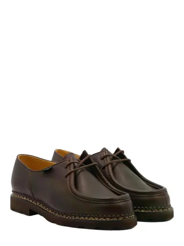 Paraboot Michael Leather Lace-up Shoes - Brown