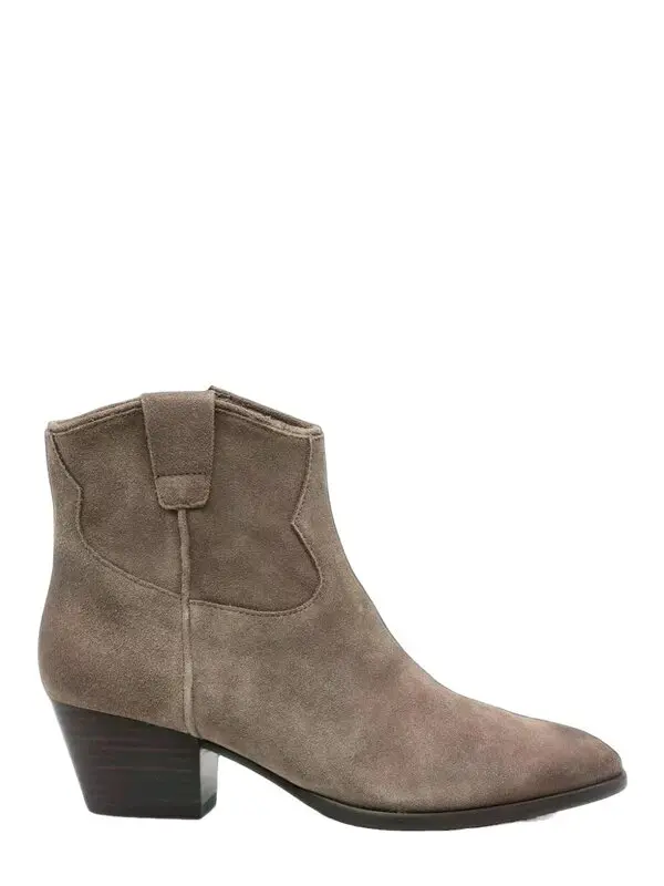 Ash Fame Suede Ankle Boots - Grey