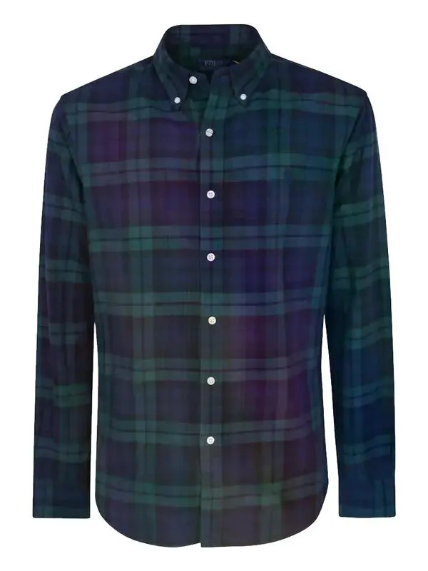 Polo Ralph Lauren Check-print Button-down Shirt - Blue