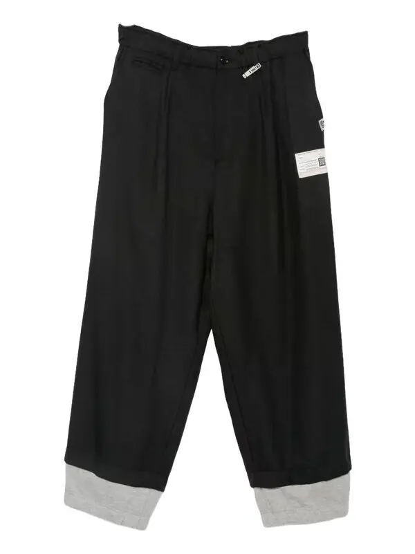 Mihara Yasuhiro Logo-patch Pockte Trousers - Black