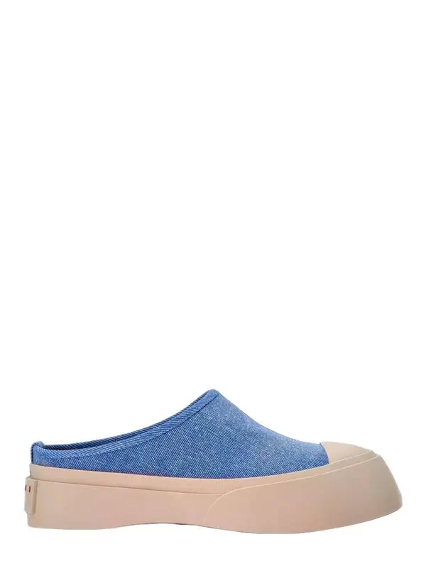 Marni Pablo Denim Platform-sole Mules - Blue