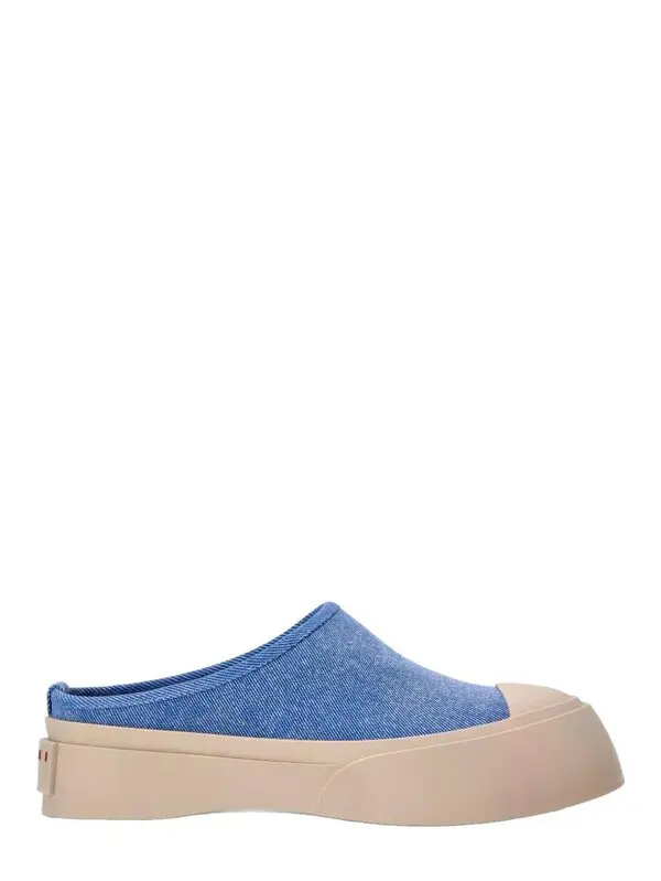 Marni Pablo Denim Platform Sole Mules - Blue