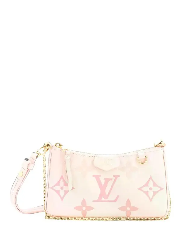 LOUIS VUITTON Easy Pouch On Strap The Pool Monogram Empreinte Giant Shoulder Bag - Pink