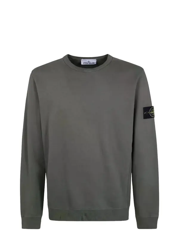 Stone Island Logo-patch Sweatshirt - Green