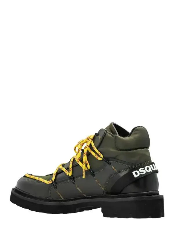 Dsquared2 Skier Flat Ankle Boots - Green