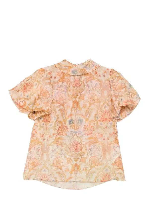 Zimmermann Valiant Floral-print Blouse - Neutrals