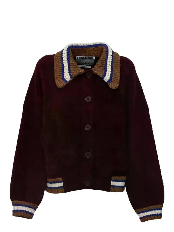 Essentiel Antwerp Contrast-collar Faux-fur Jacket - Brown