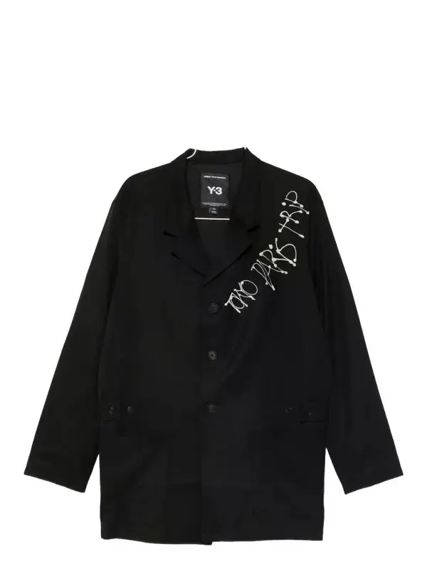 Y3 Notched-lapel Blazer - Black