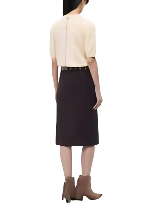 Pinko Wool And Cashmere V-neck Sweater - Neutrals