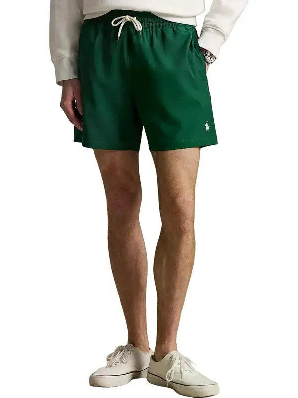 Polo Ralph Lauren Logo-embroidered Drawstring Swim Shorts - Green