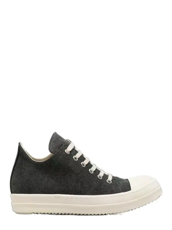 Rick Owens Canvas Low-top Sneakers - Black