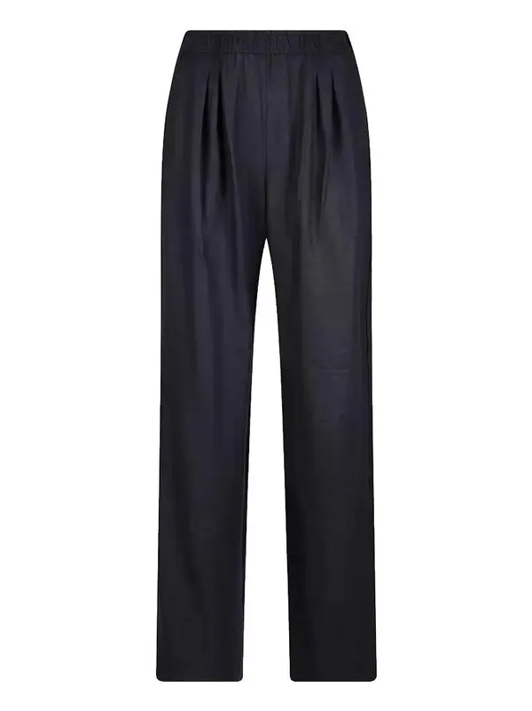 Pinko Logo-patch Pleated Trousers - Blue