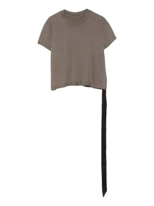 Rick Owens Cropped Raw-cut T-shirt - Grey