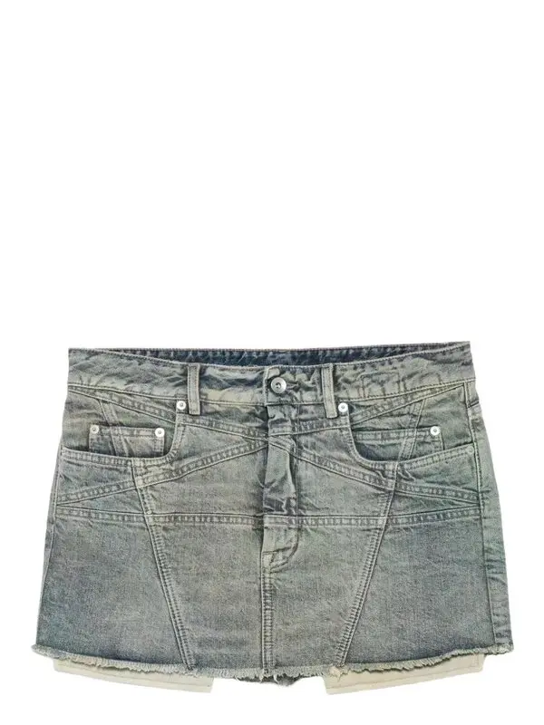 Rick Owens Denim Skirt - Blue