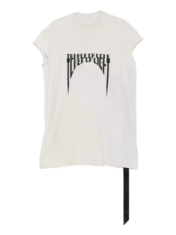 Rick Owens Graphic-print Sleeveless T-shirt - Neutrals