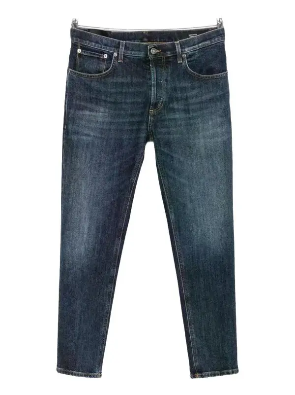 DONDUP Faded Whiskered Jeans - Blue