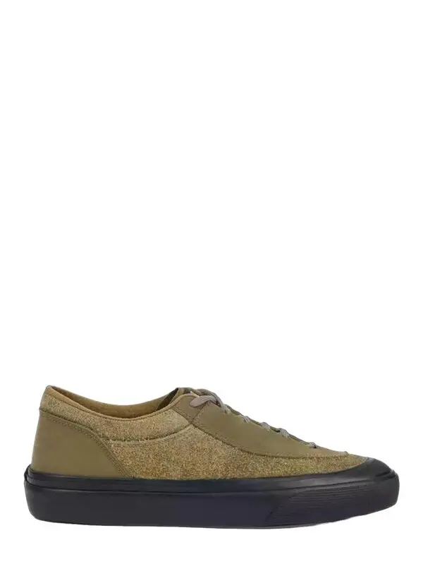 Stone Island S100020 Suede Low-top Trainers With Compass Logo Patch - Green