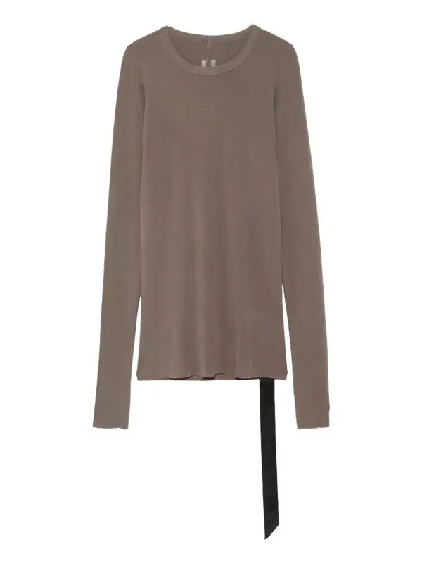 Rick Owens Long-sleeve Ribbed T-shirt - Brown
