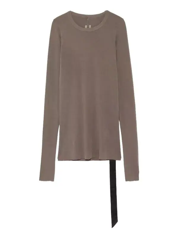 Rick Owens Long-sleeve Ribbed T-shirt - Brown