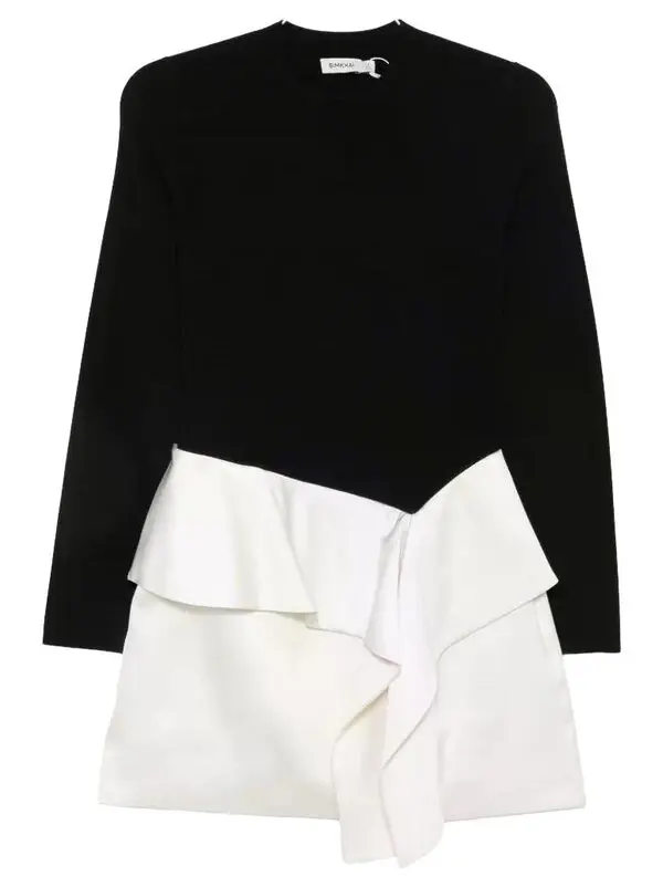 Simkhai Noel Ruffled Mini Dress - Black