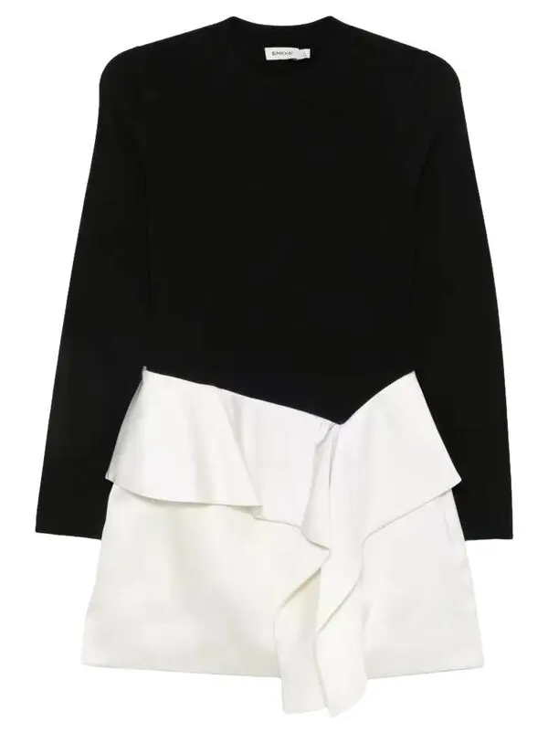 Simkhai Noel Ruffled Mini Dress - Black