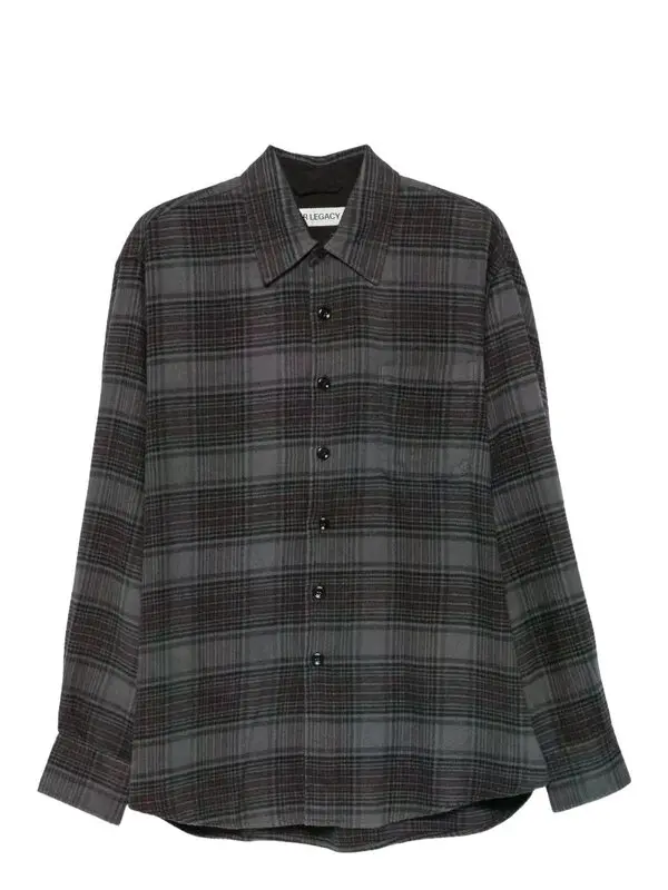 Our Legacy Above Checked Shirt - Grey