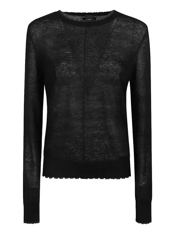 Pinko Lightweight Wool And Cashmere Sweater - Black