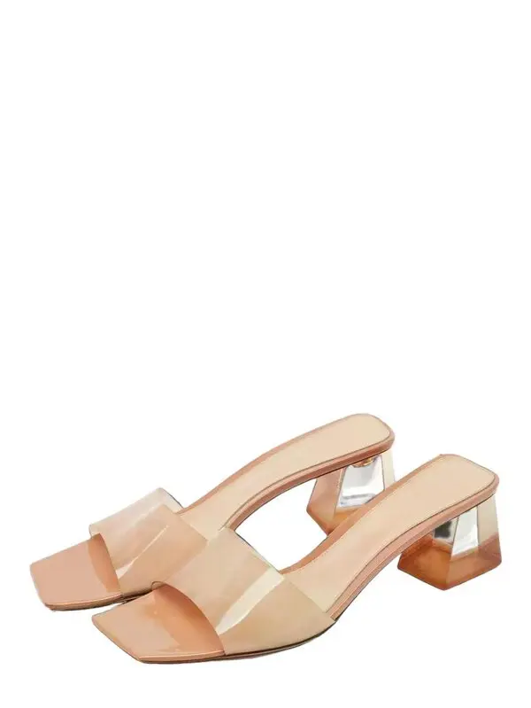 GIANVITO ROSSI Cosmic Block-heel Sandals - Neutrals