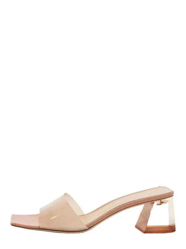 GIANVITO ROSSI Cosmic Block-heel Sandals - Neutrals