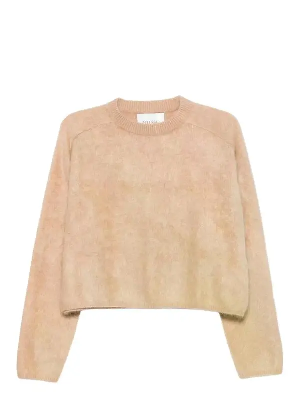 Soft Goat Brushed-finish Crew-neck Pullover - Neutrals
