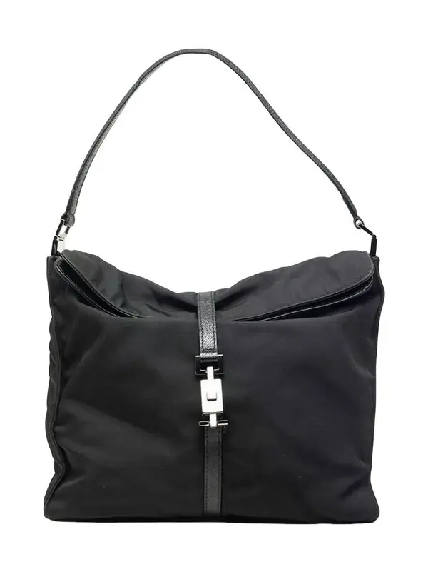 Gucci 2000-2015 Nylon Jackie Shoulder Bag - Black