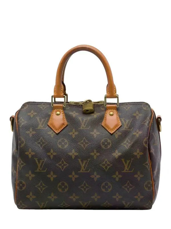 LOUIS VUITTON 2016 Monogram Speedy Bandouliere 25 Satchel - Brown