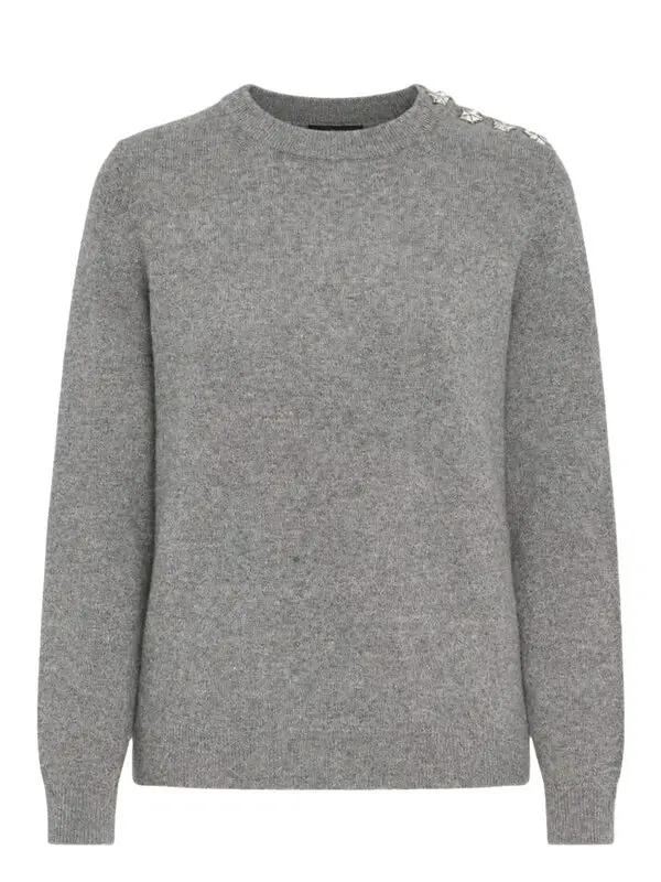 Zadig&Voltaire Cara Stud-embellished Sweater - Grey