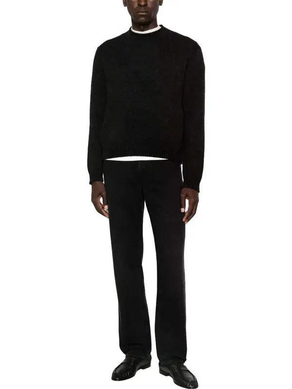 THE ROW Markhim Ribbed-knit Sweater - Grey
