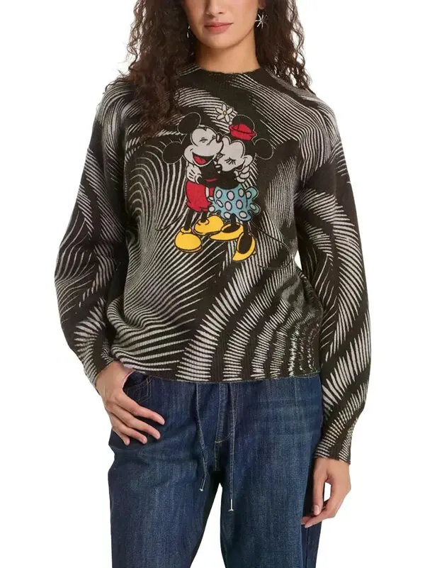 Desigual X Disney Mickey Mouse Graphic-print Sweater - Black