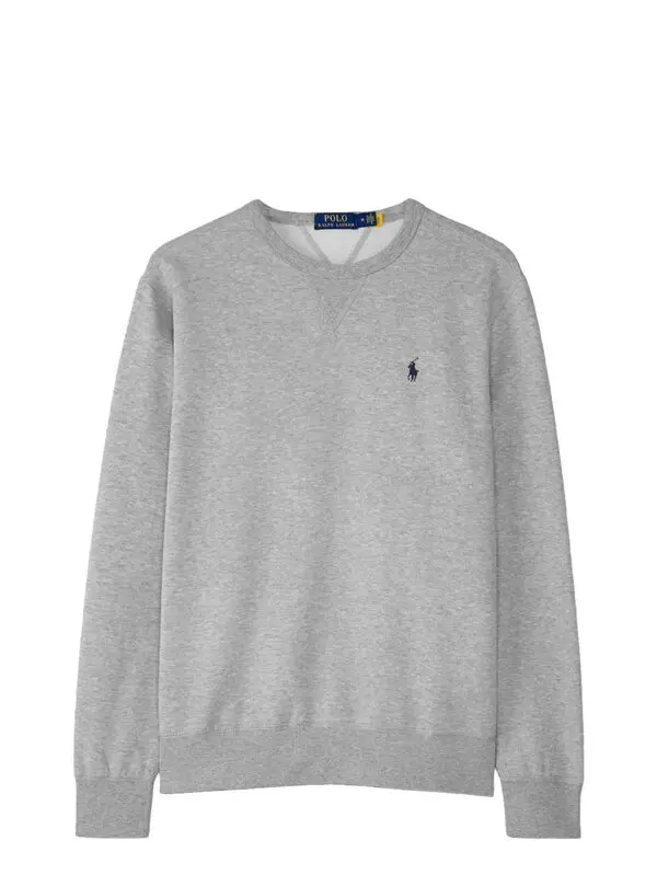 Polo Ralph Lauren Logo-embroidered Crew-neck Sweatshirt - Grey