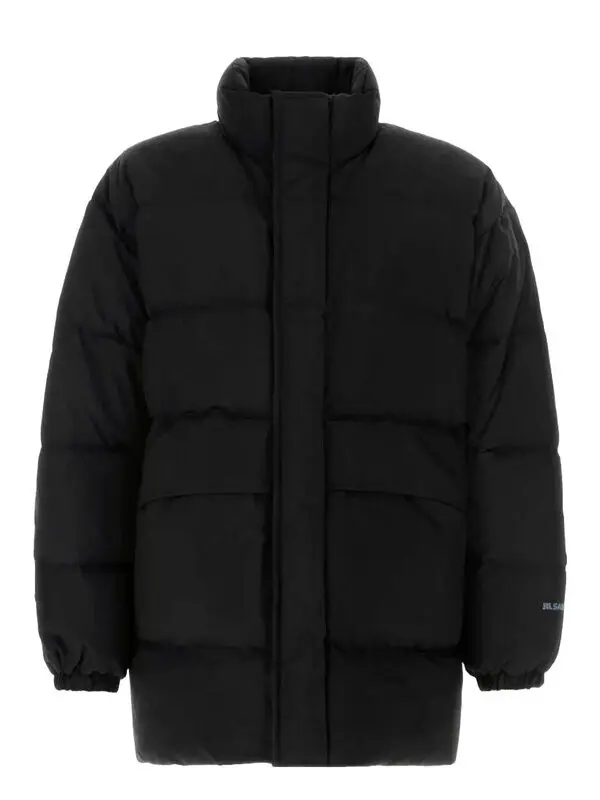 JIL SANDER Quilted Padded Coat - Black