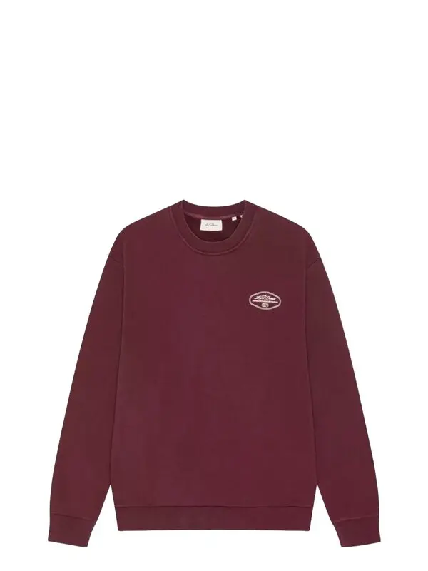 LES DEUX Logo-print Jersey Sweatshirt - Red