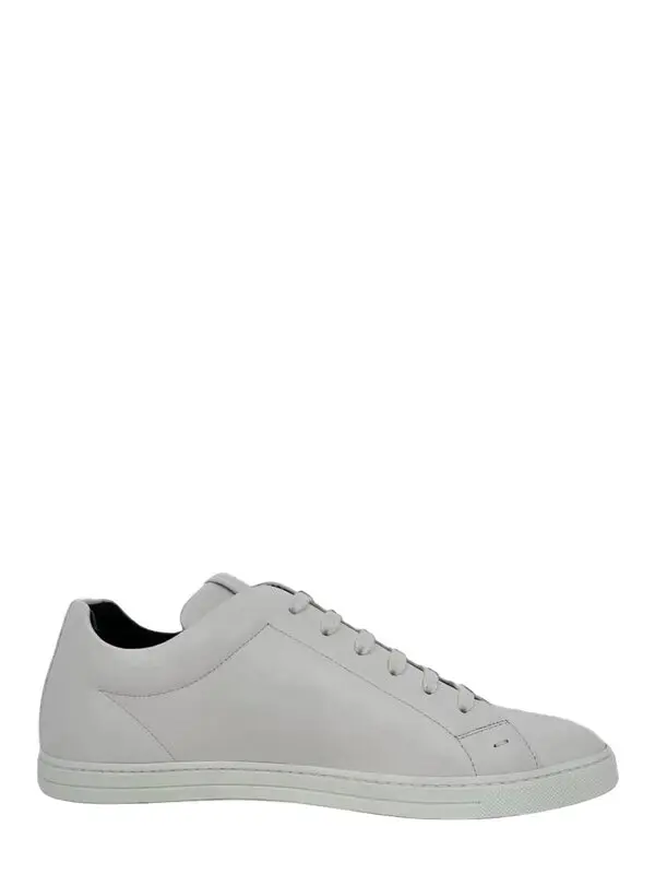Fendi Logo-print Low-top Leather Sneakers - White