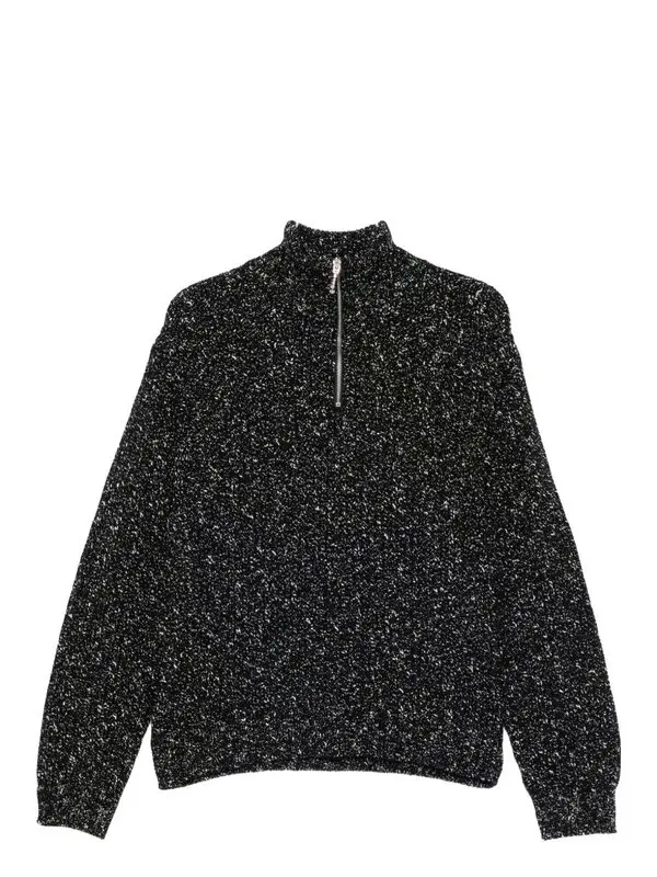 ERNEST W. BAKER Quarter-zip Sweater - Black