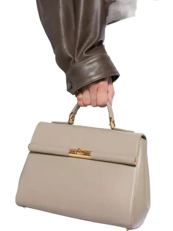 Dolce & Gabbana Marlene Leather Top-handle Tote Bag - Neutrals