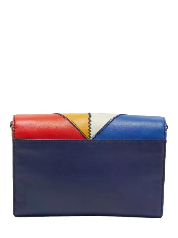 Tory Burch Diamond-stitched Leather Crossbody Bag - Blue