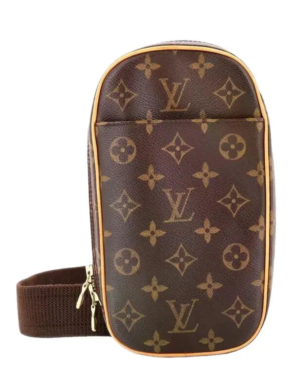 LOUIS VUITTON Pochette Gange Monogram Canvas Belt Bag - Brown