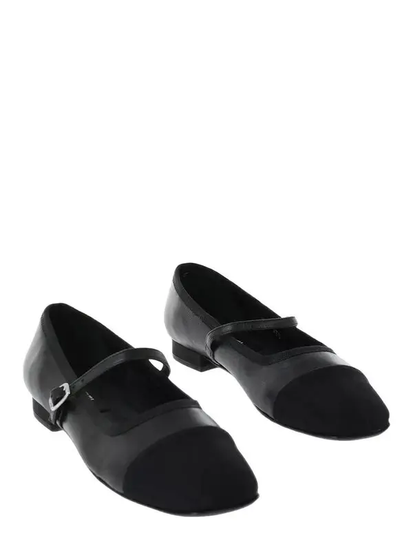 CAREL Gisele Buckle-strap Ballet Flats - Black