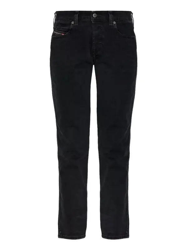 DIESEL® 1992 D-jiann Logo-patch Jeans - Black