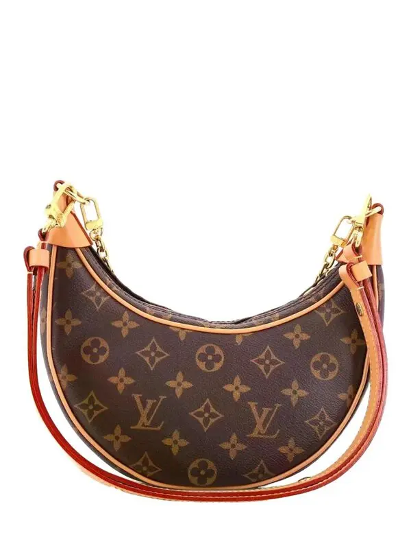 LOUIS VUITTON Monogram Canvas Hobo Bag - Brown