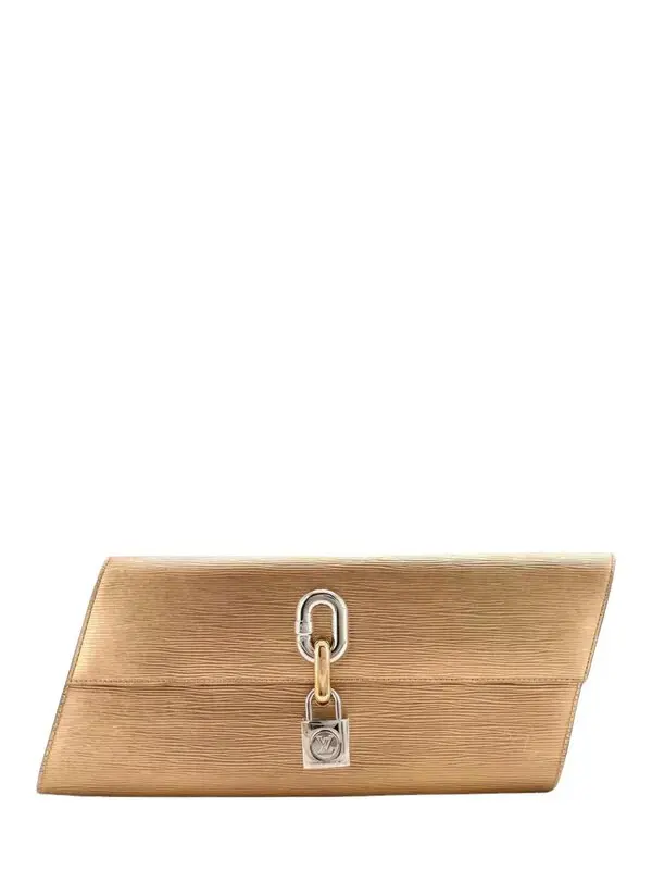 LOUIS VUITTON Blade Epi Leather Clutch Bag - Gold