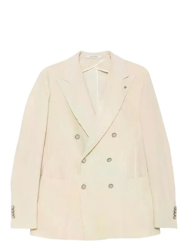 Tagliatore Giacca Double-breasted Corduroy Jacket - Neutrals